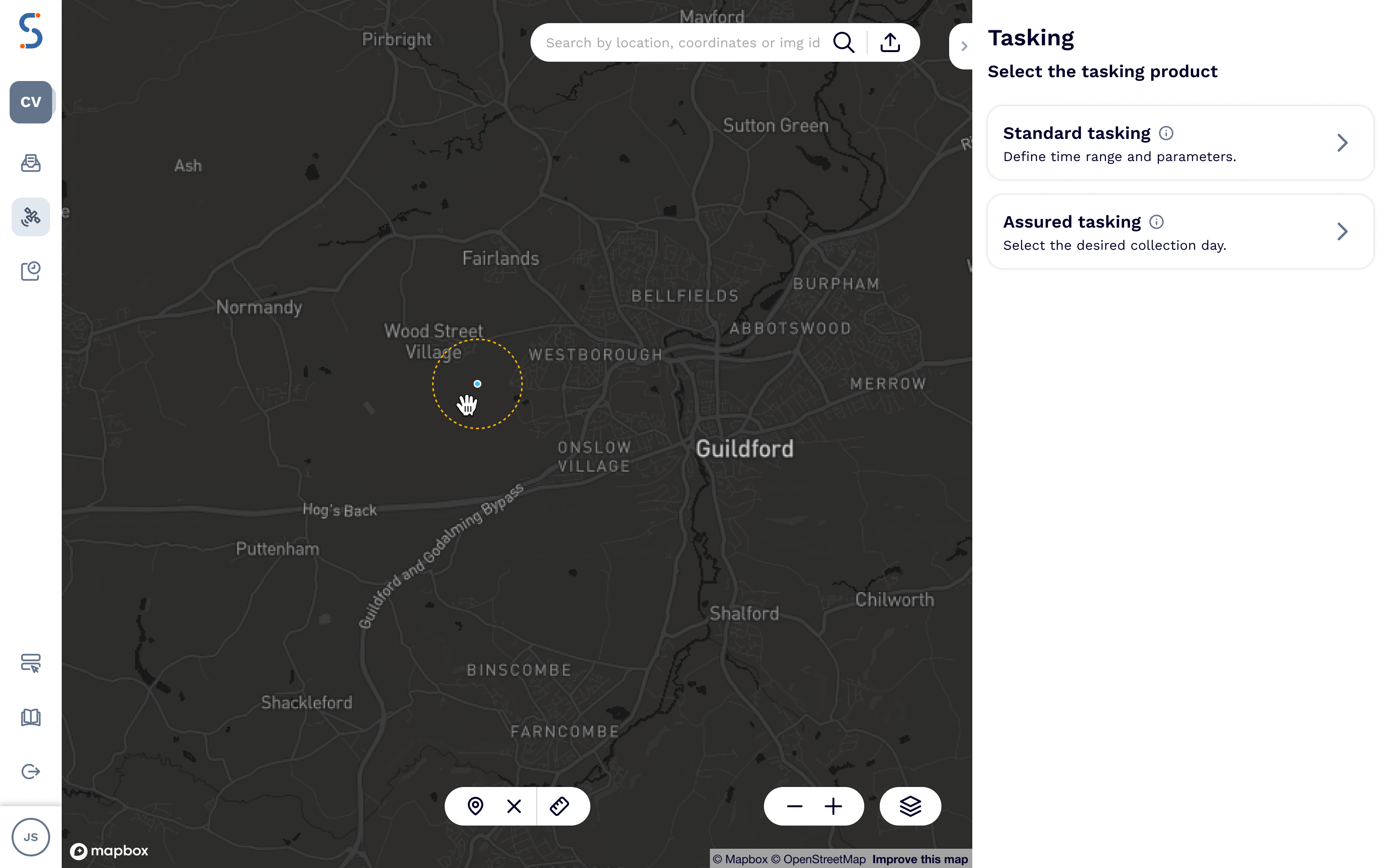 Tasking Product Selection.
